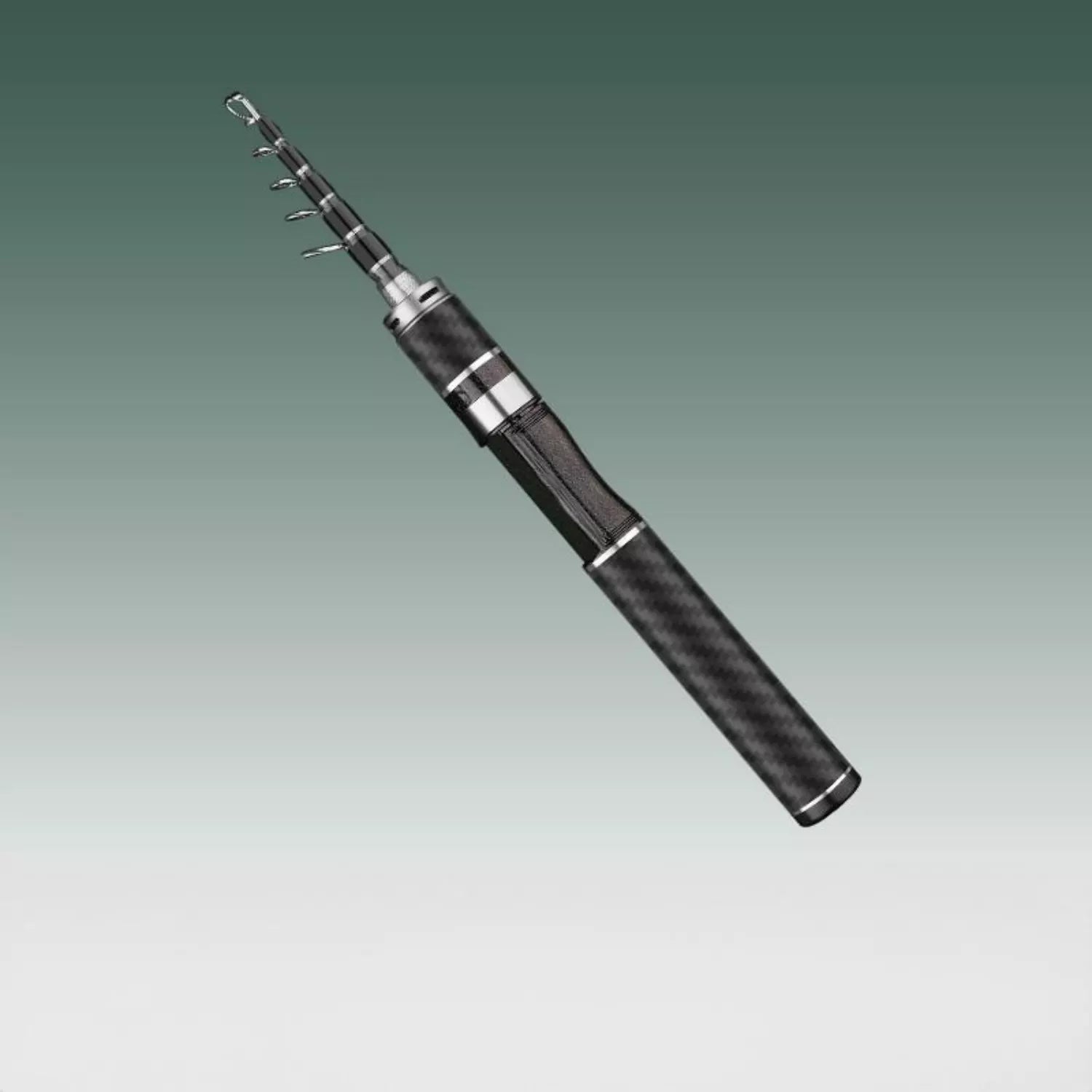 Telescoping Fishing Rod and Reel Combo Compact Carbon Fiber Design